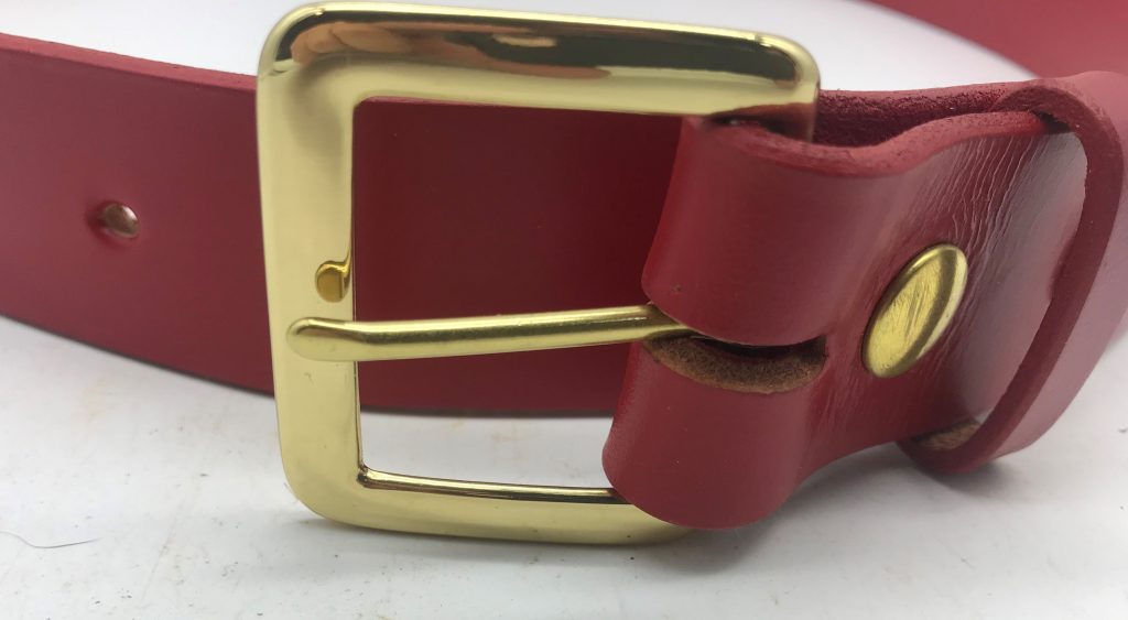 Red Leather Dress Belts for Santa and Mrs. Claus - Shop Classic Claus